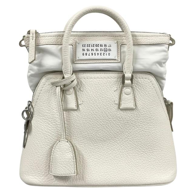 MAISON MARGIELA メゾンマルジェラ 5AC MINI BAG ミニバッグ 2WAY ショルダーバッグ ホワイト サイズUNI 正規品 / 35310