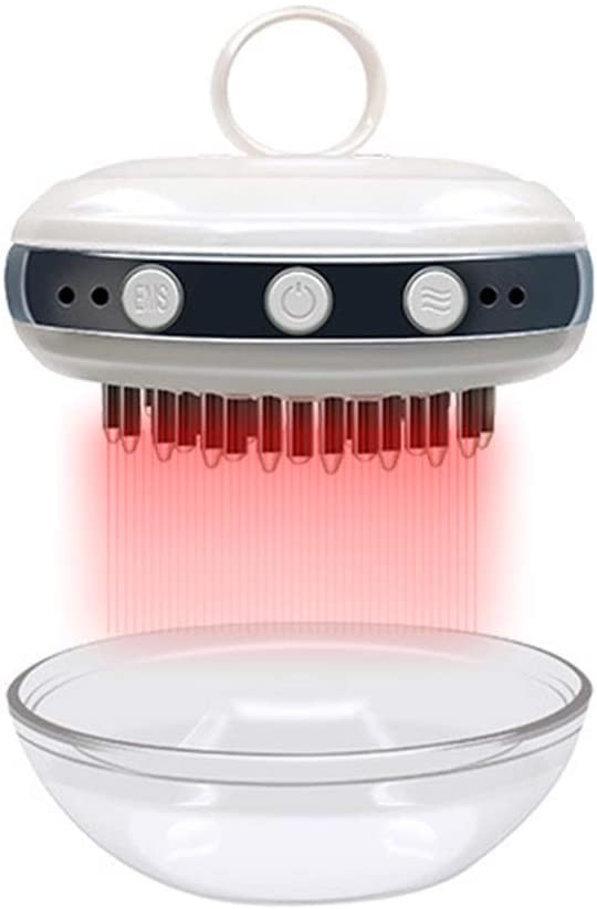 電動頭皮ブラシ 頭皮マッサージ器 ヘッドマッサージャー ハンディマッサージャー 頭皮 マッサージ ヘアケア USB充電 3レベル ストレス解消 睡眠・頭痛改善 不眠症 睡眠アイマスク付 ホワイト