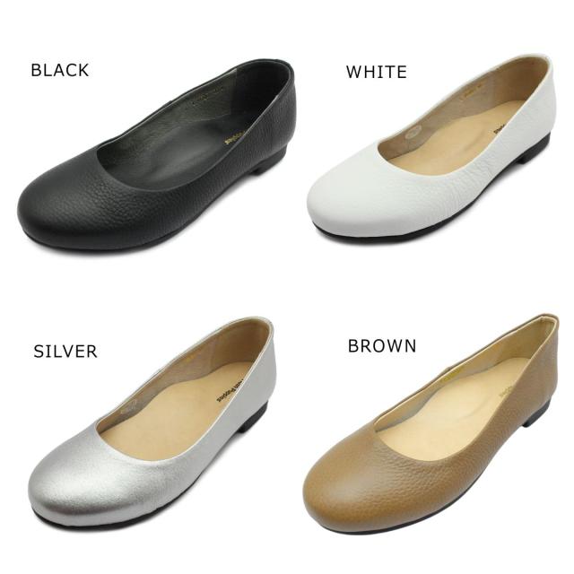 ハッシュパピー レディース パンプス フラットシューズ カッター L