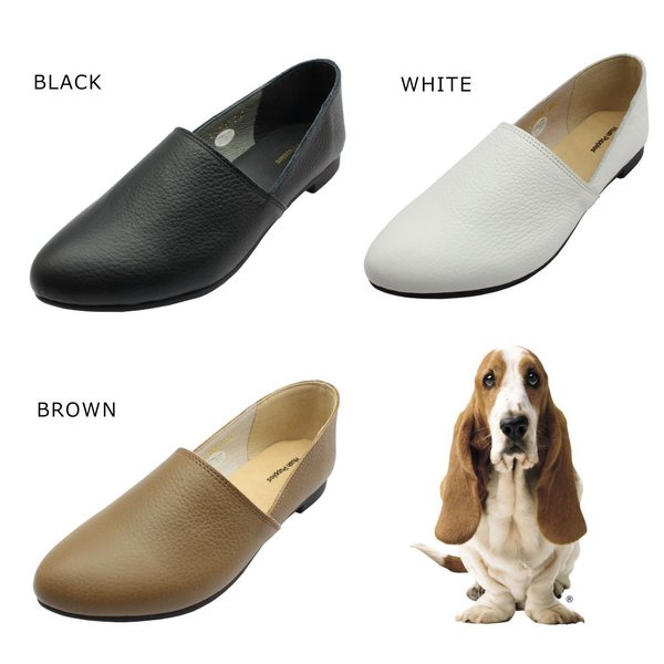 ハッシュパピー レディース パンプス フラットシューズ ポインテッド