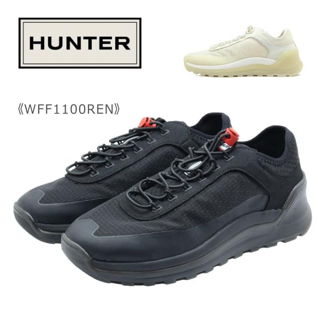 HUNTER ハンター レディース スニーカー WFF 1100 REN WOMENS TRAVEL TRAINER トラベル 靴 ホワイト ブラック