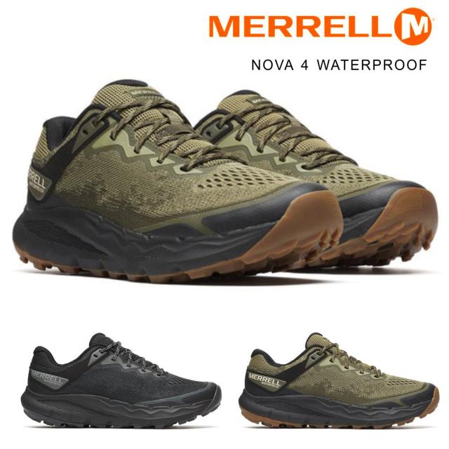 メレル MERRELL メンズ スニーカー NOVA 4 WATERPROOF ノバ 4 ウォータープルーフ トレイルランニング シューズ スポーツ トレイルラン シューズ トレラン J 068395 068397