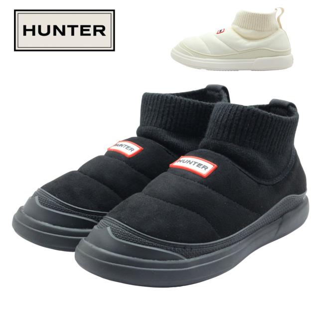 HUNTER ハンター UFS 7115 REN レディース ブーツ U IN/OUT FAUX SUEDE KNITTED CUFF BOOT インアウト フェイク スエード ニッテッド カフ ブーツ 撥水 靴