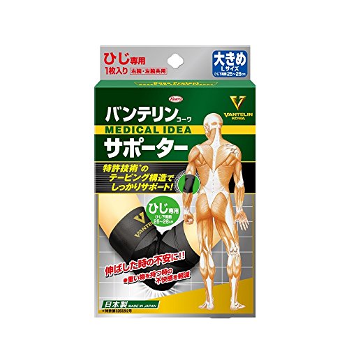 【30個セット】【1ケース分】　興和 (コーワ） バンテリンコーワ サポーター ひじ専用 大きめＬサイズ (左右共用１枚入)×30個セット