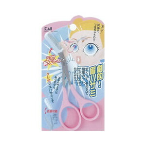 【２０個セット】 貝印 クシ付きマユハサミピンク KQ-809(1コ入) ×２０個セット【k】【mor】【ご注文後発送までに2週間前後頂戴する場合がございます】