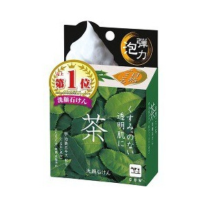 【２０個セット】 自然ごこち 茶洗顔石けん 80g×２０個セット【t-5】