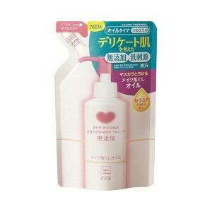 【２４個セット】【１ケース分】 カウブランド 無添加メイク落としオイル 詰替用 130mL×２４個セット　１ケース分 【dcs】
