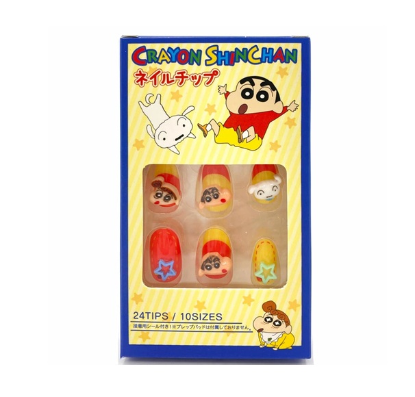 【１０個セット】 サンタン クレヨンしんちゃん ネイルチップ(1セット)×１０個セット