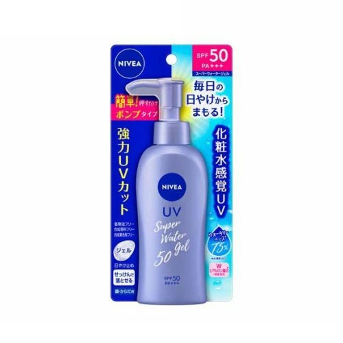 【１０個セット】 花王 ニベアサン ウォータージェル SPF50 PA+++ ポンプ(140g)×１０個セット