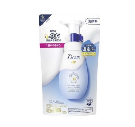【２４個セット】【１ケース分】 ユニリーバ ダヴ ビューティモイスチャー クリーミー泡洗顔料 替え(125ml)×２４個セット　１ケース分