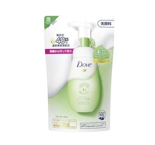 【２４個セット】【１ケース分】 ユニリーバ ダヴ ディープピュア クリーミー泡洗顔料 詰め替え用(125ml)×２４個セット　１ケース分