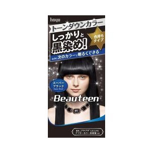 【２７個セット】【１ケース分】 ビューティーン トーンダウンカラー スーパーブラック 32g+96mL+5mL ×２７個セット　１ケース分