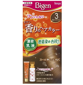 【２７個セット】【１ケース分】 ビゲン 香りのヘアカラー 乳液 3 明るいライトブラウン 1セット×２７個セット　１ケース分 【dcs】