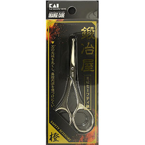 【１０個セット】 オレンジケアプロダクツ高級セーフティハサミ 093LF-1163×１０個セット