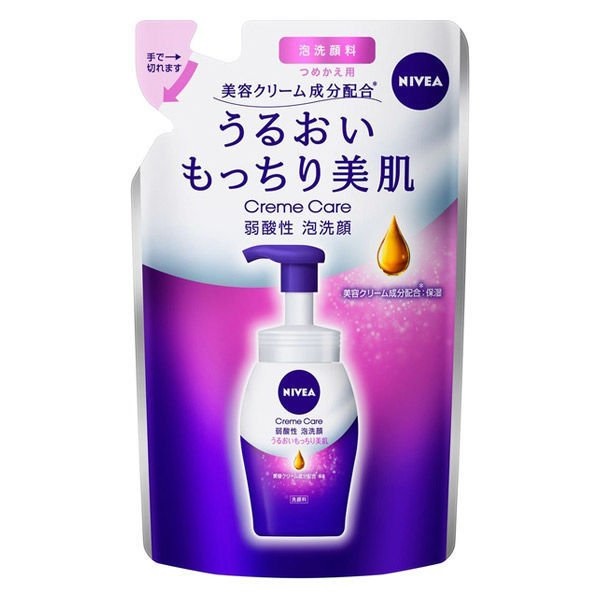 【２０個セット】 花王 ニベア クリームケア 弱酸性泡洗顔 つめかえ用(130ml)×２０個セット