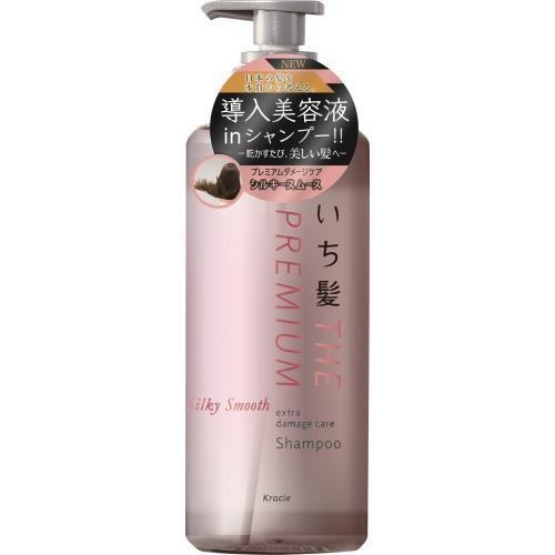 【１２個セット】 いち髪 プレミアム エクストラダメージケアシャンプー シルキースムース ポンプ ( 480ml )×１２個セット　１ケース分 【dcs】