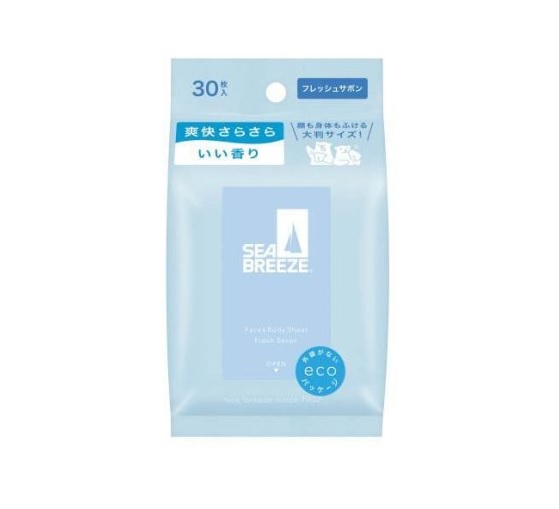 【３６個セット】【１ケース分】 ファイントゥディ シーブリーズ フェイス＆ボディシート N フレッシュサボン(30枚入)×３６個セット　１ケース分　【ori】