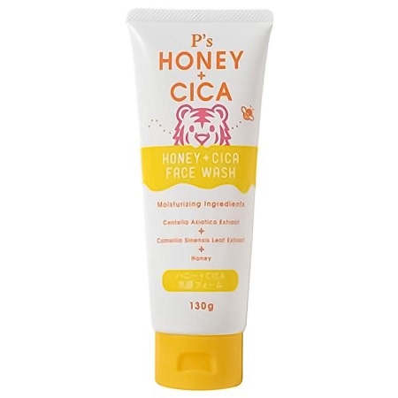 【４８個セット】【１ケース分】 TKコーポレーション P'S HONEY+CICA 洗顔フォーム 130g×４８個セット　１ケース分