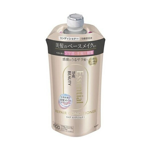 【２４個セット】【１ケース分】花王 エッセンシャル ザビューティ 髪のキメ美容 リペアコンディショナー つめかえ(340ml)×２４個セット　１ケース分