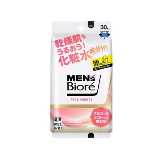【２０個セット】 花王 メンズビオレ フェイスシート 化粧水成分in(30枚入)×２０個セット