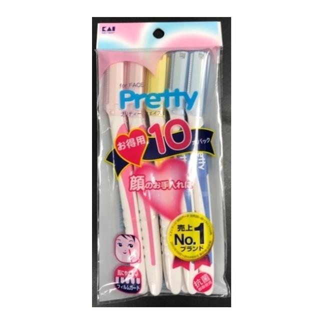 【２０個セット】 貝印 プリティー フレッシュL 10本×２０個セット 【mor】【ご注文後発送までに2週間前後頂戴する場合がございます】