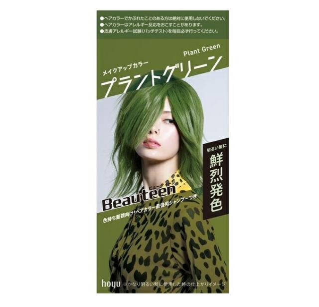 【２７個セット】【１ケース分】  ホーユー ビューティーン メイクアップカラー プラントグリーン(1セット)×２７個セット　１ケース分
