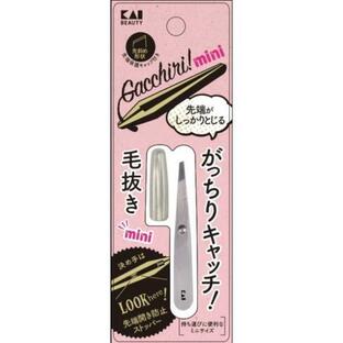 【２０個セット】 貝印　がっちりキャッチ毛抜きミニ（シルバー）×２０個セット【k】【ご注文後発送までに1週間前後頂戴する場合がございます】