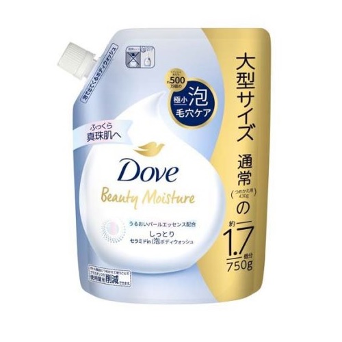 【２０個セット】 ユニリーバ ダヴ ボディソープ ビューティーモイスチャー しっとり 泡ボディウォッシュ 詰替(750g)×２０個セット 【ori】