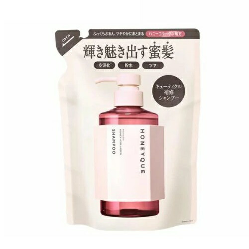 【１０個セット】 ボトルワークス ハニーク リッチグロス シャンプー シャイニー 詰め替え(400ml)×１０個セット