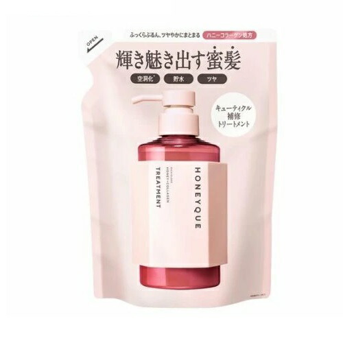 【２０個セット】 ボトルワークス ハニーク リッチグロス ヘアトリートメント シャイニー 詰め替え(400ml)×２０個セット【t-3】