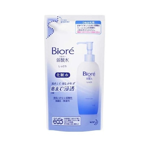 【２４個セット】【１ケース分】 花王 ビオレ うるおい弱酸水 しっとり つめかえ(180ml)×２４個セット　１ケース分【t-5】