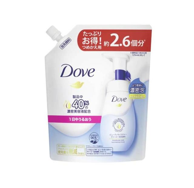 【１０個セット】 ユニリーバ ダヴ ビューティモイスチャー クリーミー泡洗顔料 つめかえ(320ml)×１０個セット