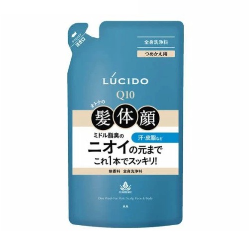 【１０個セット】 マンダム ルシード 全身デオウォッシュ つめかえ用(380ml)×１０個セット