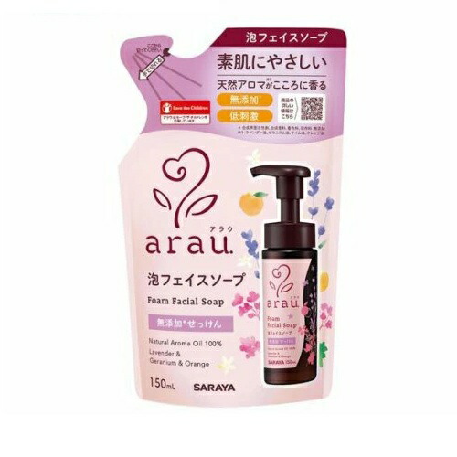 【３０個セット】【１ケース分】 サラヤ アラウ. 泡フェイスソープ つめかえ(150ml)×３０個セット　１ケース分