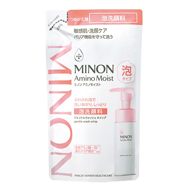 【２０個セット】 第一三共ヘルスケア ミノン アミノモイスト ジェントルウォッシュホイップ つめかえ(130ml)×２０個セット