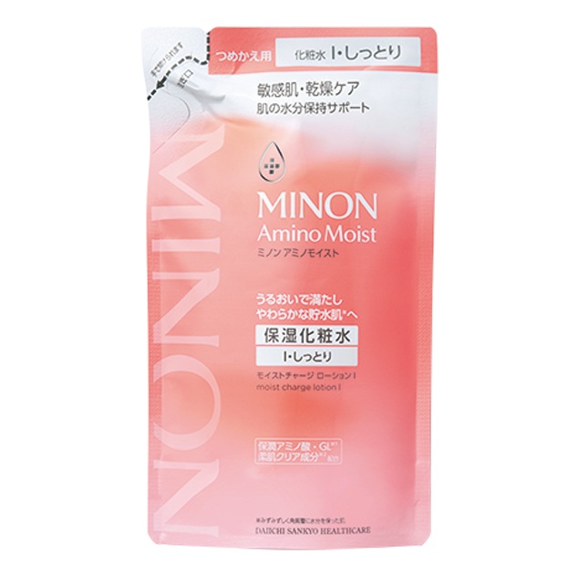 【１０個セット】 第一三共ヘルスケア ミノン アミノモイスト モイストチャージローションI しっとりタイプ つめかえ(130ml)×１０個セット