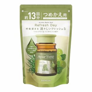 【１０個セット】 アーユルタイムリフレッシュデイ　　レモングラス＆ベルガモットの香り　詰め替え520ｇ×１０個セット
