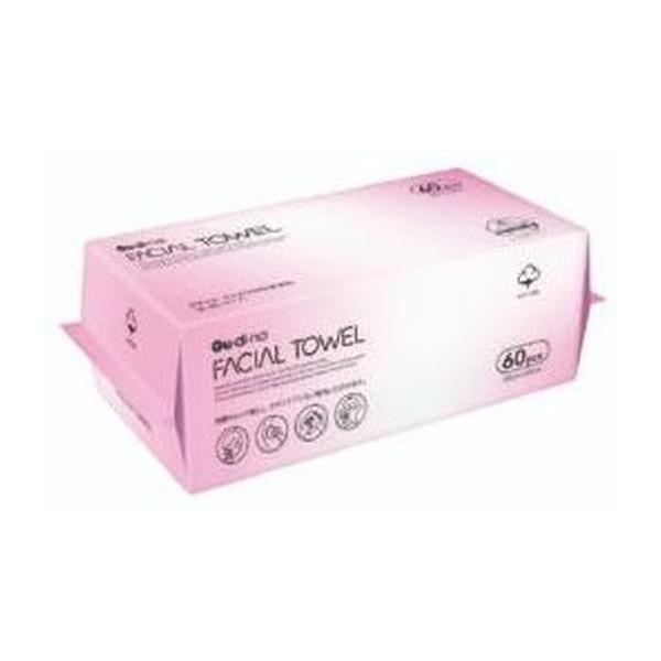 【５０個セット】【１ケース分】 青山通商 グディナ フェイシャルタオル 60枚入×５０個セット　１ケース分