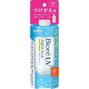 【１０個セット】 ビオレ UV アクアリッチ ライトアップエッセンス フレッシュパウチ つけかえ用(120g)×１０個セット