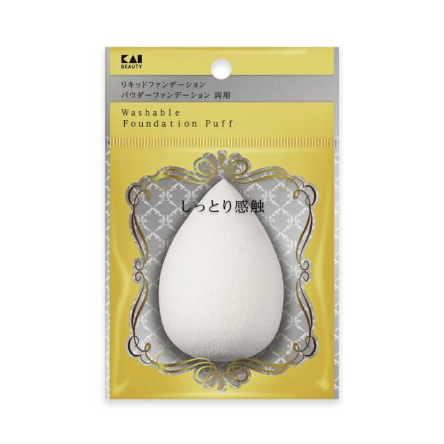 【２０個セット】 貝印 汚れが落ちやすいパフ 3Dしずく型 メイクスポンジ×２０個セット【k】【ご注文後発送までに2週間前後頂戴する場合がございます】