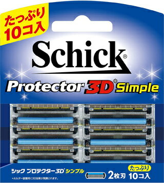 【５個セット】 シック プロテクター3D シンプル 替刃 (10コ入)×５個セット 【k】【ご注文後発送までに1週間前後頂戴する場合がございます】