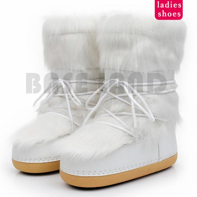 2023冬 レディースブーツ オシャレ ホワイト 厚手インナー 取り外し可 ファーブーツ スノーブーツ 欧米