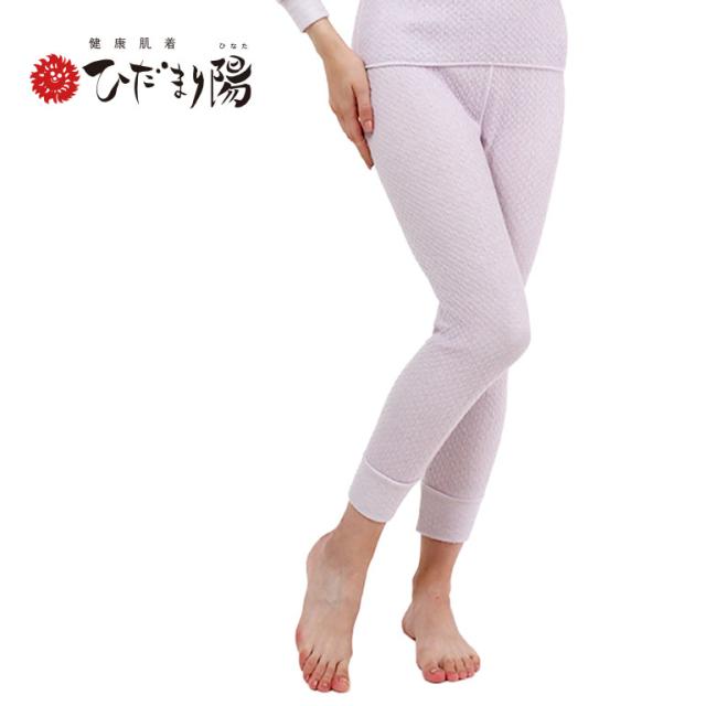 健康肌着 ひだまり陽（ひなた） 婦人スラックス下 防寒 肌着 インナー インナータイツ 防寒 タイツ 下着 防寒着 防寒 寒さ 対策 暖か あったか 秋 冬 秋冬 日本製 レディース パープル S M L LL 静電気抑制 抗菌 消臭 蒸れない 防寒インナー 防寒下着 防寒肌着 121987