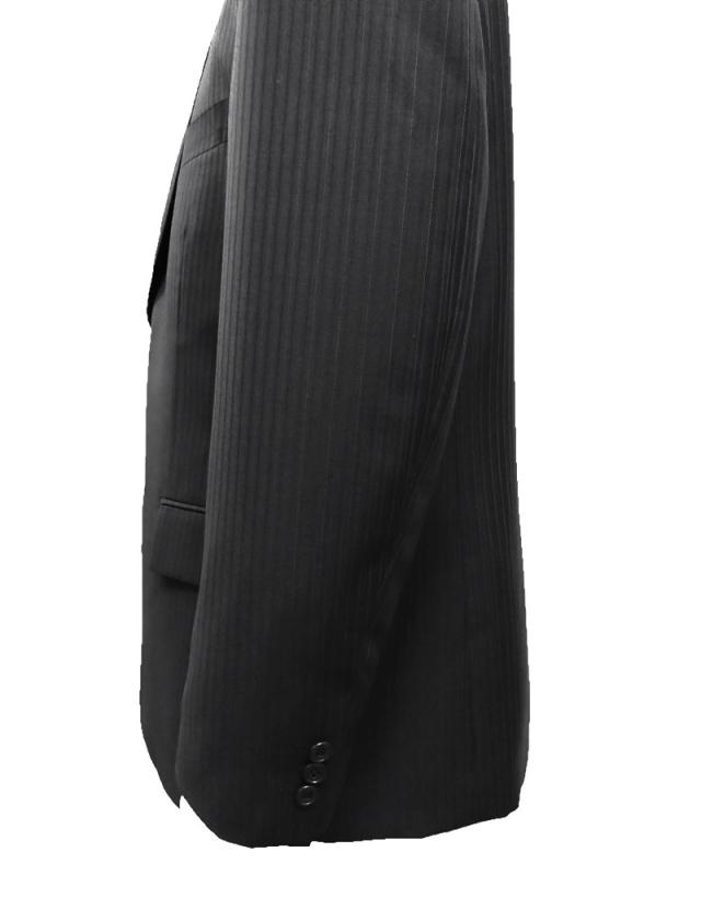 メンズ ビジネス スーツ 大きいサイズ E体 紺 黒 秋冬 裏地総裏 洗える