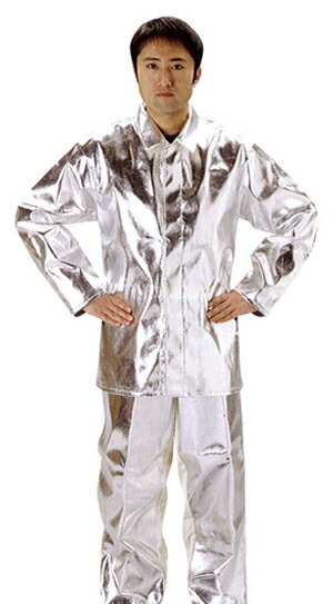 【送料無料】【耐熱・防炎】【アルミ遮熱製品】アルミ　耐熱服　NB-120A【ズボン】サイズ：LL　※代引き不可※【NB】