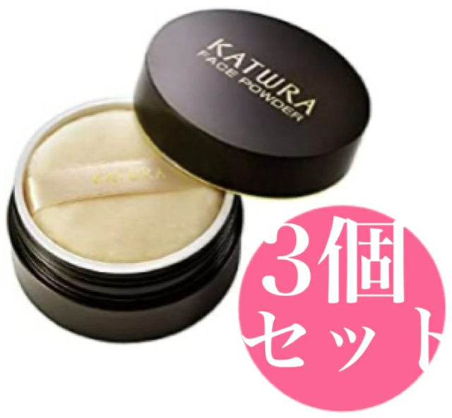カツウラ フェイスパウダーG ナチュラル 無香料 35g 3個セット