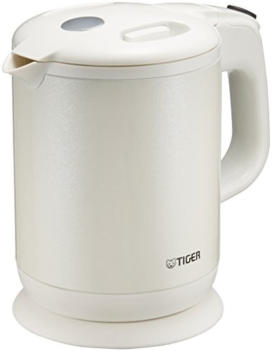 タイガー 電気ケトル 800ml パールホワイト 蒸気レス わく子 PC（中古品）