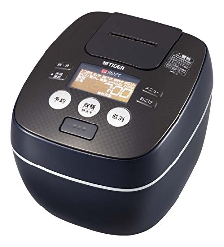 タイガー 炊飯器 5.5合 圧力 IH ブルー ブラック 炊きたて 炊飯 ジャー JPB（中古品）