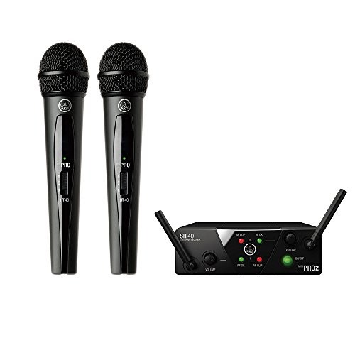 AKG 2チャンネルB帯ワイヤレスシステム WMS40 PRO MINI2 VOCAL SET DUAL（中古品）