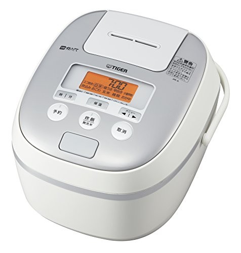 タイガー 炊飯器 5.5合 IH 土鍋コーティング 時短早炊き機能 ホワイト 炊き（中古品）